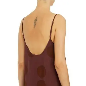 UMA WANG Sleeveless Polka Dot Maxi Dress - Red