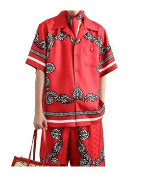 Dolce & Gabbana Dolce Gabbana Bandana Printed Short-sleeved Shirt