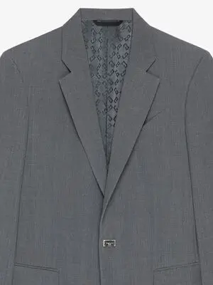 Givenchy 2g Clip Slim-fit Jacket - Medium Gray