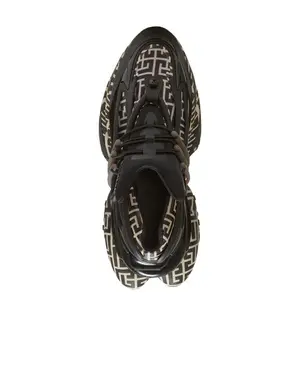 Balmain Unicorn Lace-up Sneakers - Black