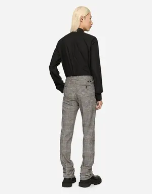 Dolce & Gabbana Prince Of Wales Plaid Tailored Trousers