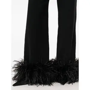 Prada Feather Trimmed Trousers
