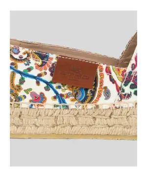Etro Logo Patch Slip-on Espadrilles - Nude
