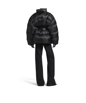 Balenciaga Hourglass Belted Short Puffer Jacket