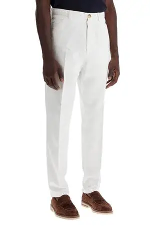Brunello Cucinelli Straight-leg Twill Gabardine Trousers