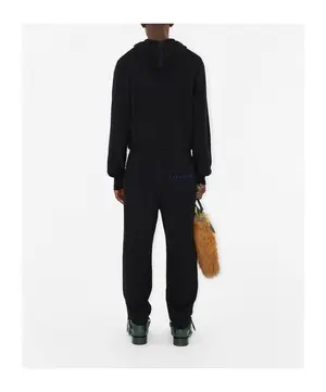 Burberry Tapered Wool Track Pants - Black