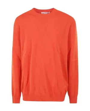 Comme Des Garçons Crewneck Knitted Jumper - Red