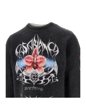 Casablanca Graphic Knitwear - Black
