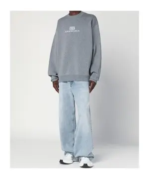 Balenciaga Bb Knitted Oversized Sweater