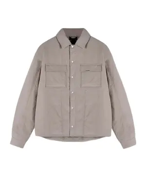 REPRESENT Quilted Overshirt - Gray