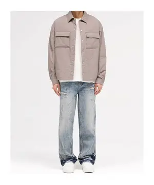REPRESENT Quilted Overshirt - Gray