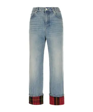 Alexander Mcqueen Straight Leg Jeans For Women