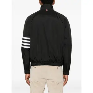 Thom Browne 4-bar Stripe Zipped Jacket - Black