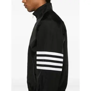 Thom Browne 4-bar Stripe Zipped Jacket - Black