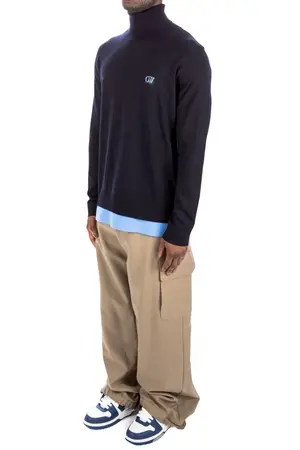Off-White High Neck Long Sleeve Jumper