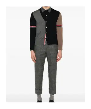 Thom Browne Rwb-stripe Cardigan