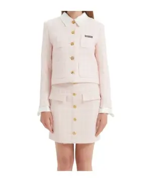 Marissa Chiara Tailored Lapel Jacket With Button Closure