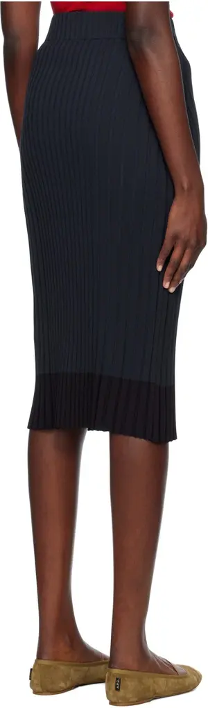 Maison Kitsuné Baby Fox-patch Ribbed Skirt