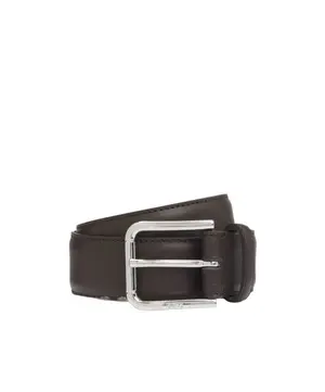 Hugo Boss Pin Buckle Leather Belt - Dark Brown