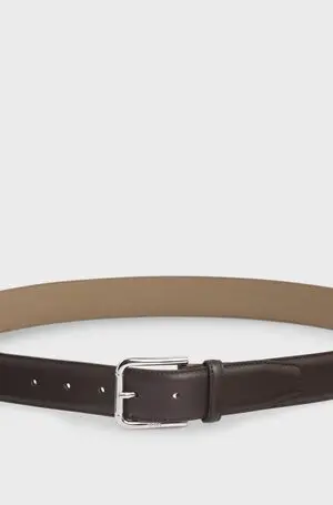 Hugo Boss Pin Buckle Leather Belt - Dark Brown