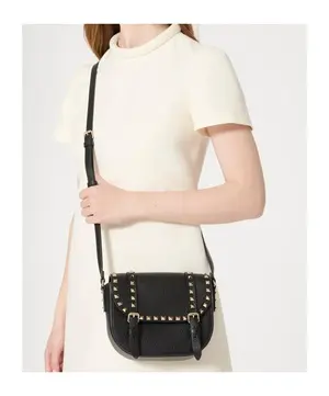 Valentino Garavani Rockstud Foldover Top Shoulder Bag
