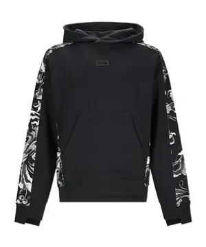 Versace Long-sleeved Hooded Sweatshirt With Kangaroo Pocket