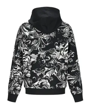 Versace Long-sleeved Hooded Sweatshirt With Kangaroo Pocket