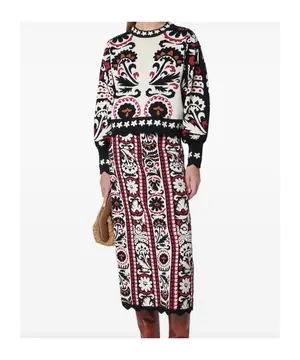 Farm Rio Tapestry Pattern Knit Pullover