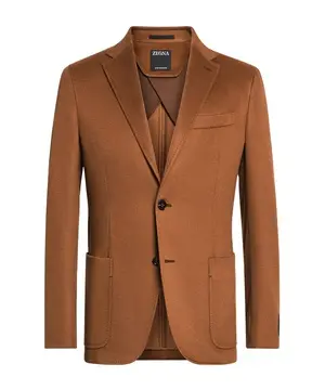 Zegna Oasi Cashmere Suit Coat - Brown