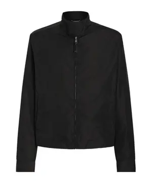 Dolce & Gabbana Zip-up Long-sleeved Bomber Jacket - Black