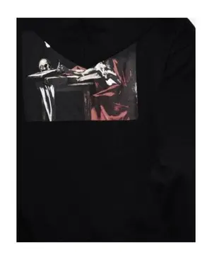Off-White Caravaggio Print Hoodie - Black