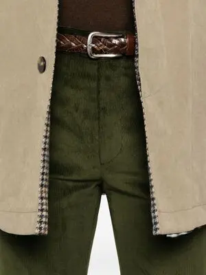 Etro Straight Leg Corduroy Trousers - Black