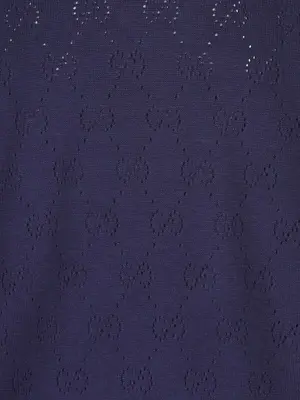 Gucci Gg All-over Openwork Short-sleeved Polo Shirt