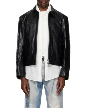 Our Legacy Leather Zipped Jacket