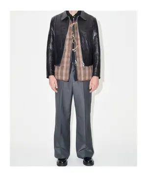 Our Legacy Leather Zipped Jacket