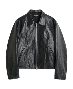 Our Legacy Leather Zipped Jacket