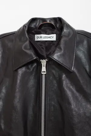 Our Legacy Leather Zipped Jacket