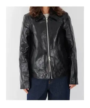 Our Legacy Leather Zipped Jacket