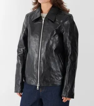 Our Legacy Leather Zipped Jacket