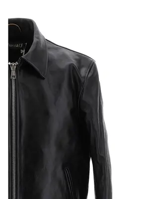 Our Legacy Leather Zipped Jacket