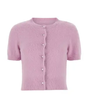 MAISON MARGIELA Cropped Knitted Cardigan