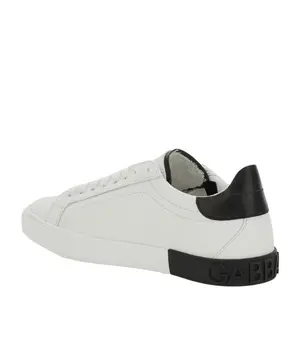 Dolce & Gabbana Dg Logo Patch Low Top Sneakers - White