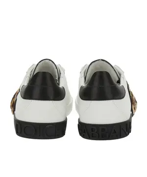 Dolce & Gabbana Dg Logo Patch Low Top Sneakers - White