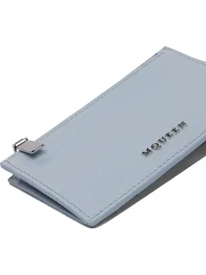 Alexander McQueen Logo Plaque Zipped Wallet