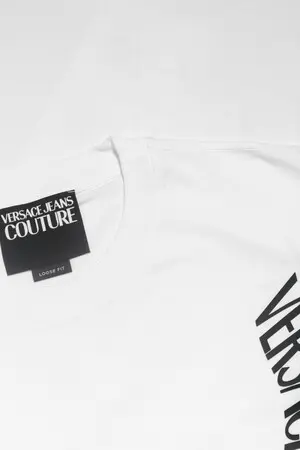Versace Vertical-logo T-shirt