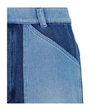 Etro Patchwork Logo-embossed Straight-leg Jeans