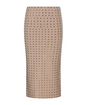 Sportmax Embellished Midi Skirt With Side Slits
