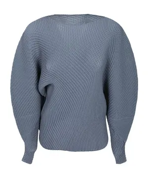 Issey Miyake Long Sleeve Crew Neck T-shirt
