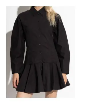 GANNI Shirt Dress With Button Fastening