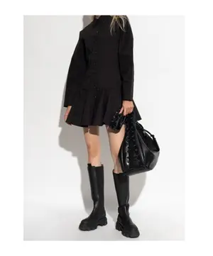 GANNI Shirt Dress With Button Fastening